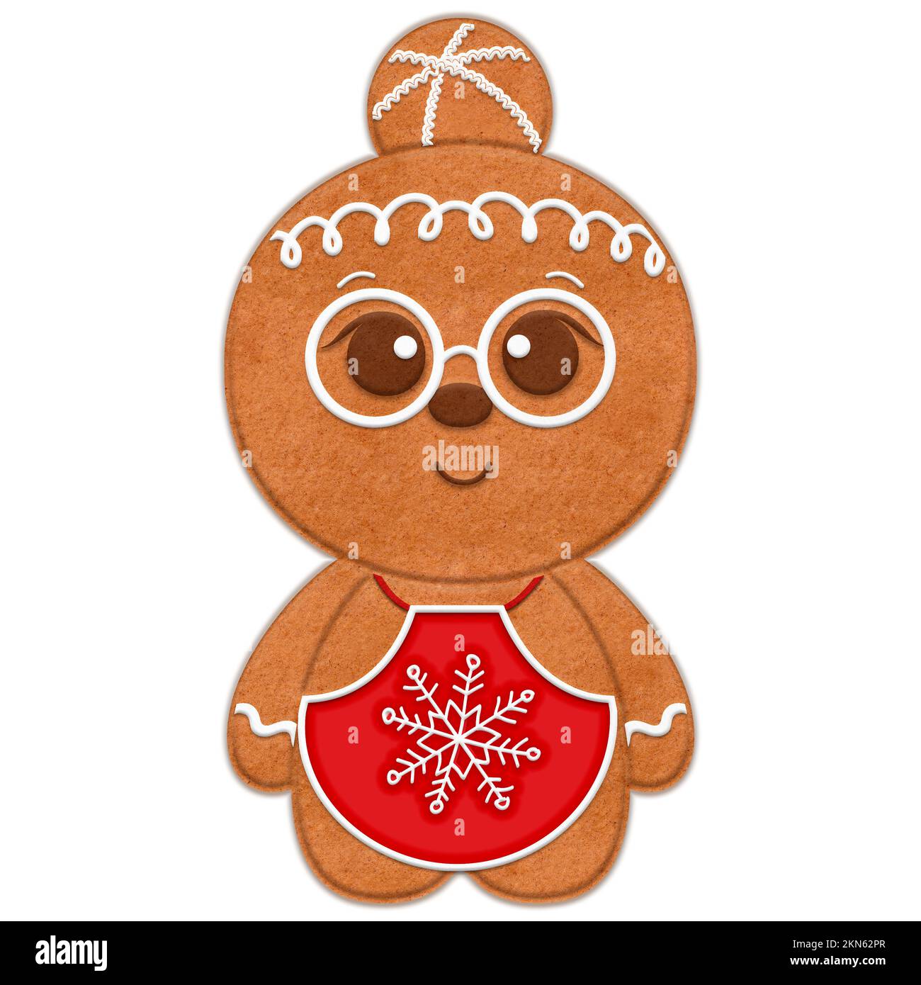 Cute Christmas gingerbread cookie for different holidays designs Stock ...