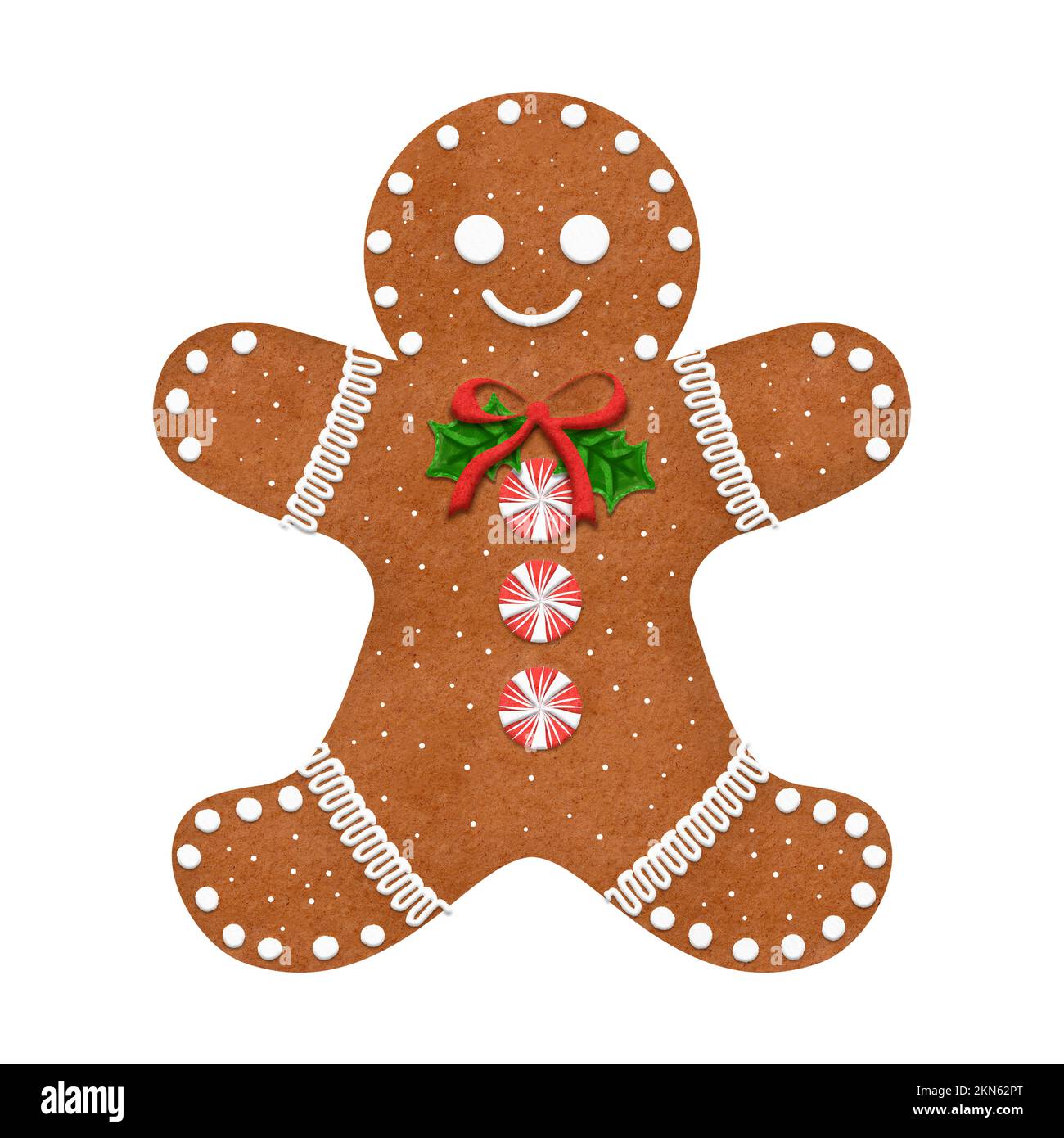 Cute Christmas gingerbread cookie for different holidays designs Stock ...