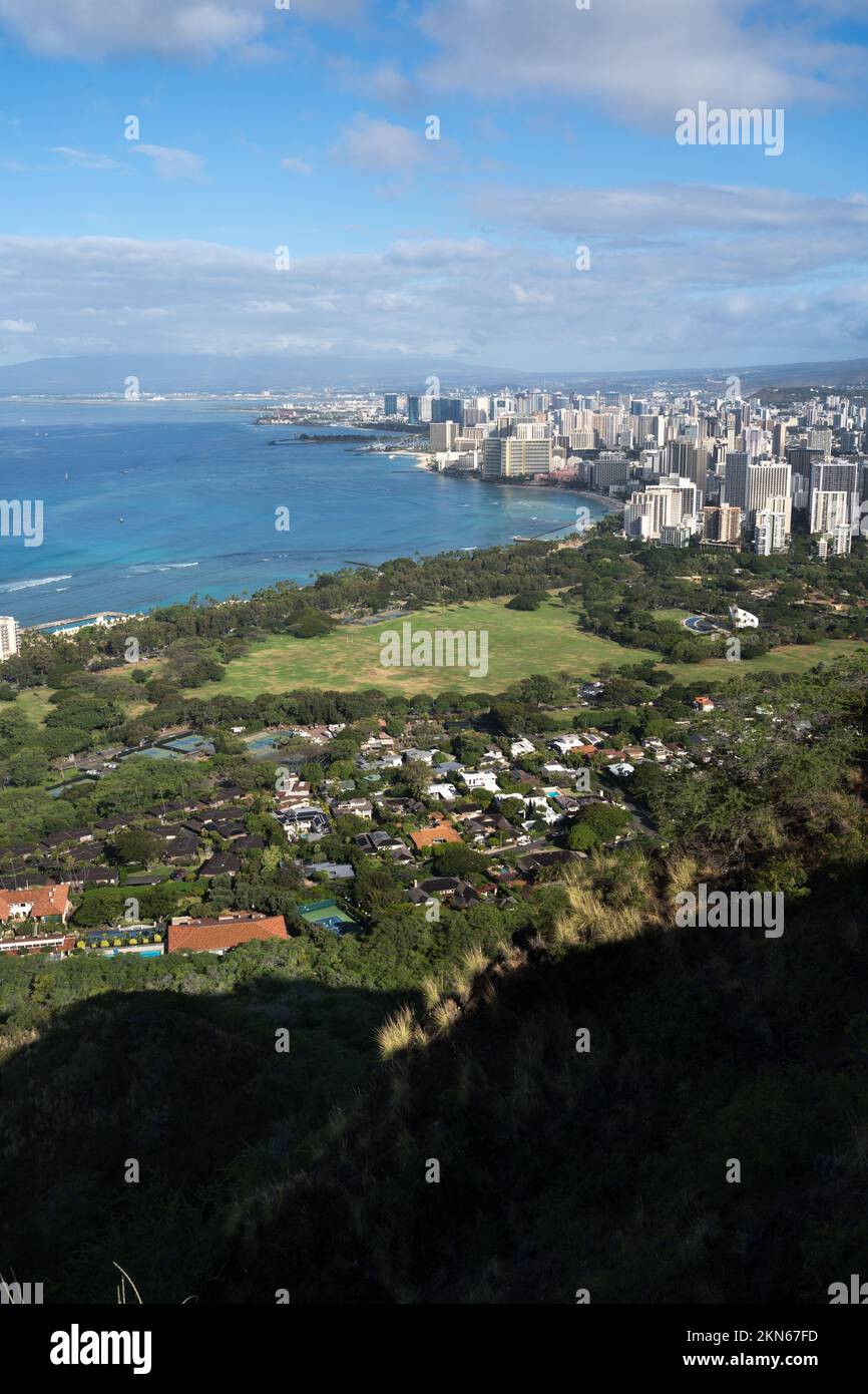 Honolulu from above hi-res stock photography and images - Alamy
