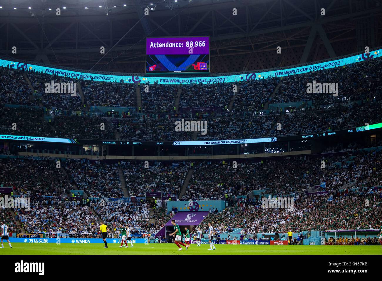 Lusail, Qatar. 26th Nov, 2022. Soccer: World Cup, Argentina - Mexico ...