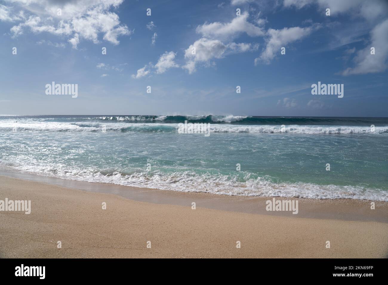 North Shore Banzai Pipeline high waves on Oahu Hawaii USA Stock Photo ...
