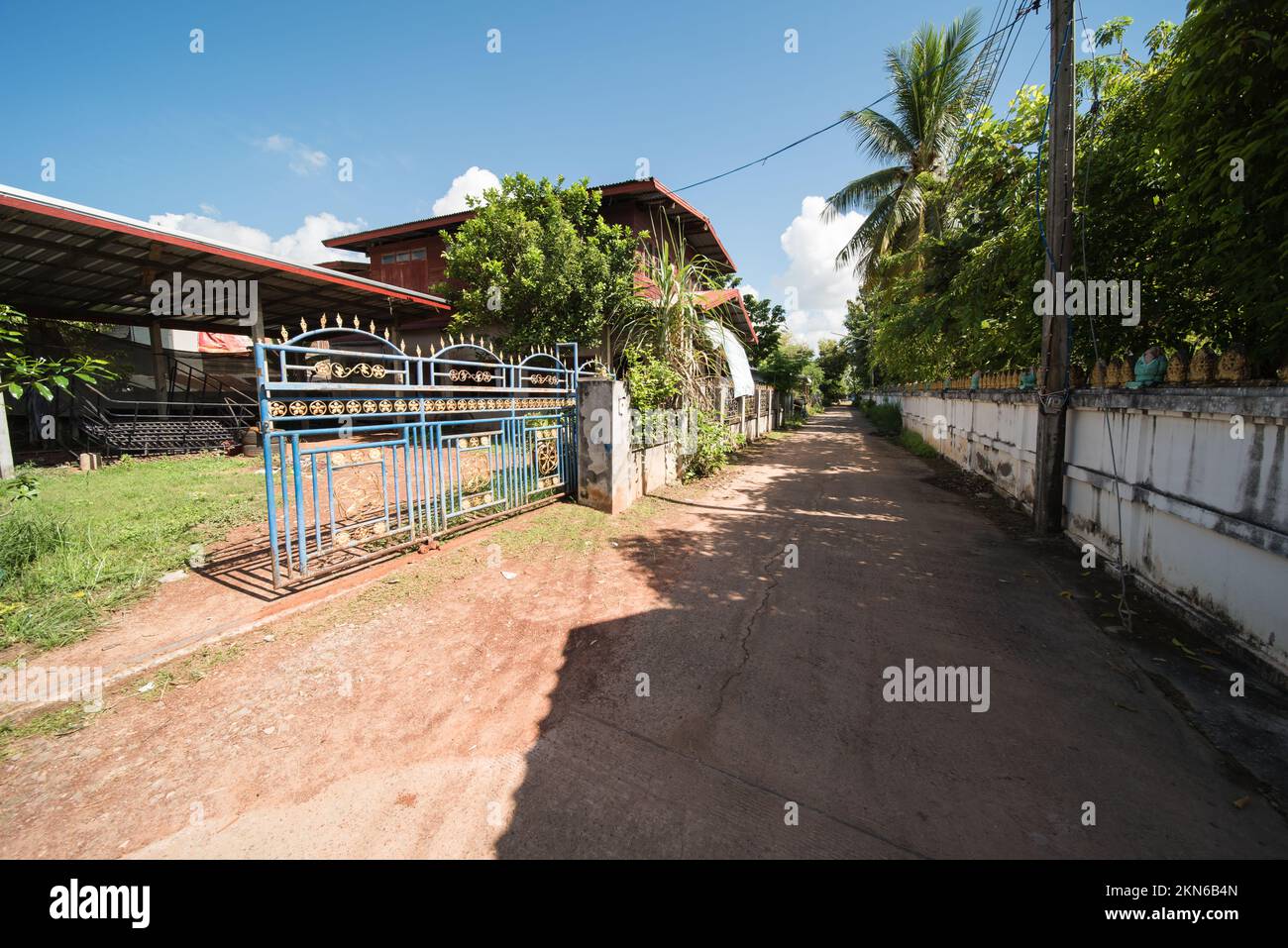small village in isan in thailand, Thung yai in the province of udon ...