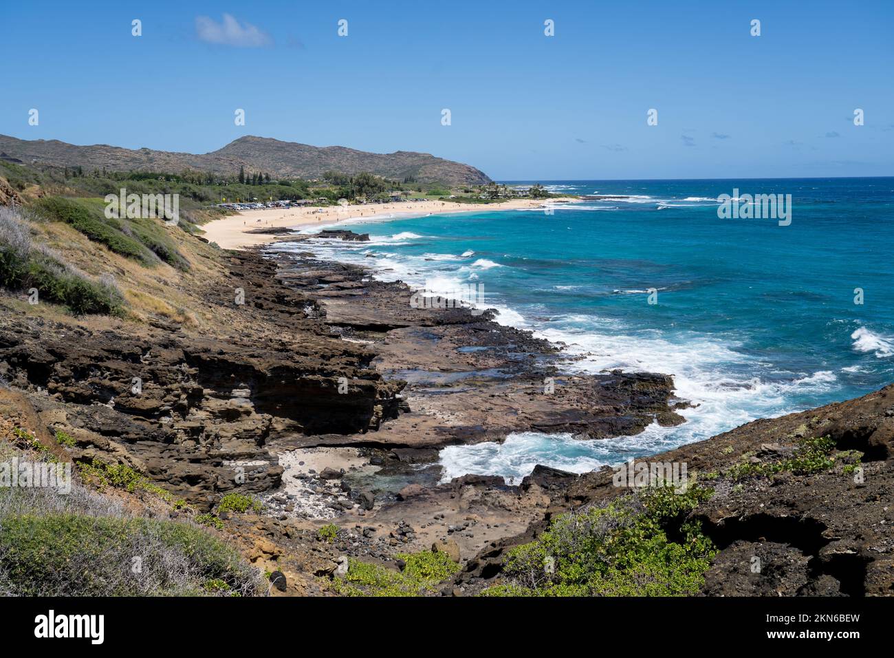 Hawaiian beach during sunny hi-res stock photography and images - Alamy