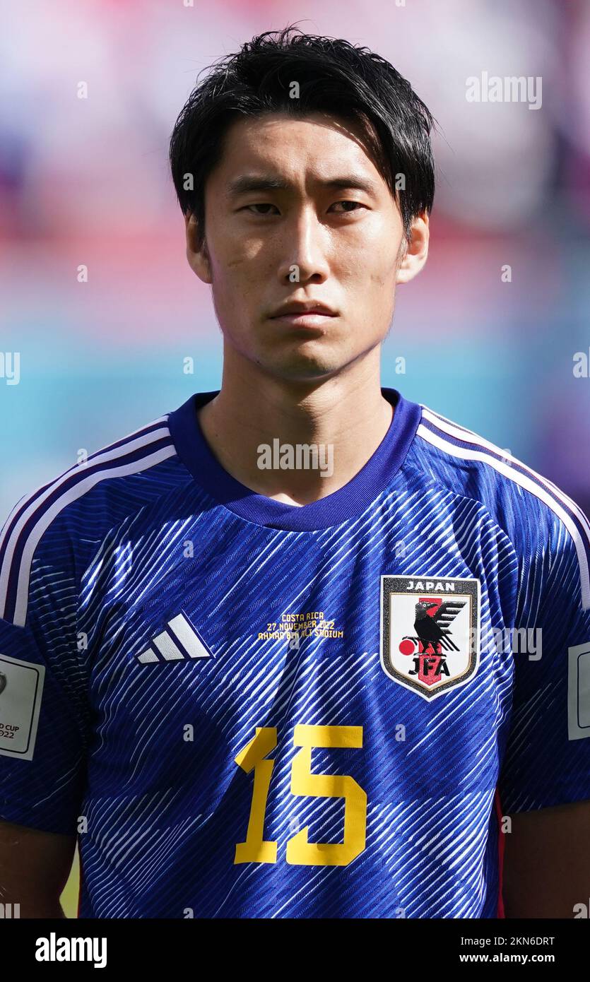 Japan’s Daichi Kamada ahead of the FIFA World Cup Group E match at the ...