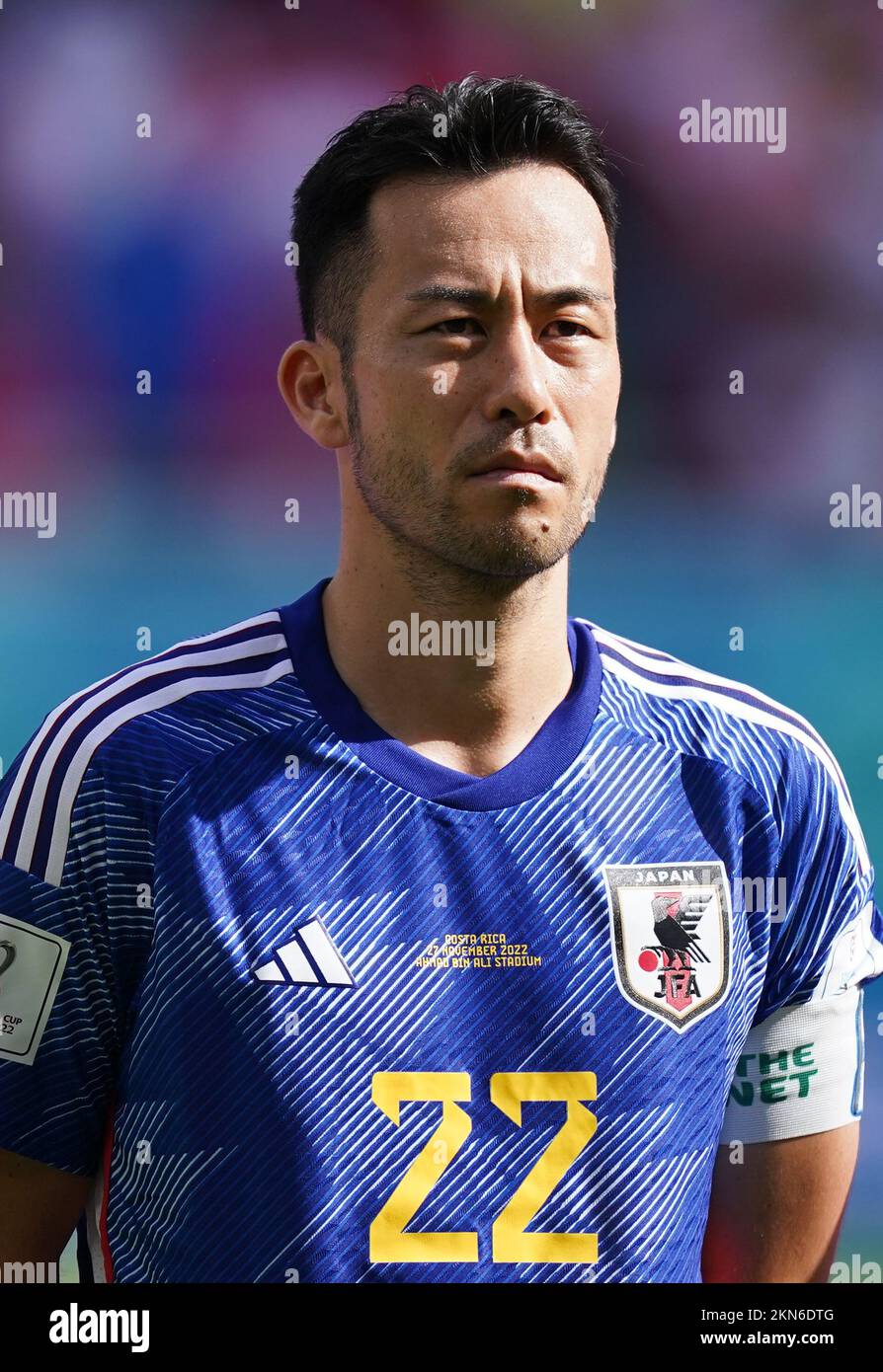 Japan’s Maya Yoshida ahead of the FIFA World Cup Group E match at the ...