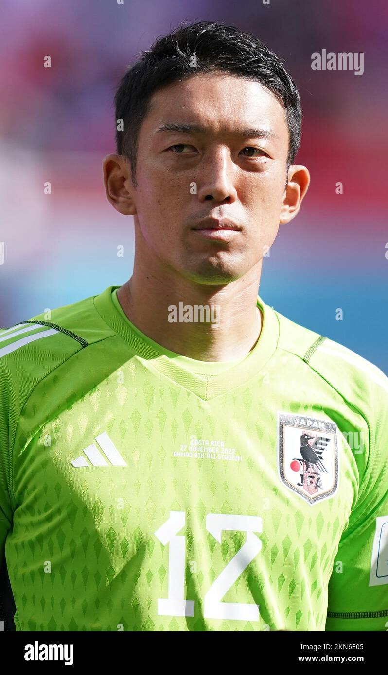 Japan goalkeeper Shuichi Gonda ahead of the FIFA World Cup Group E ...