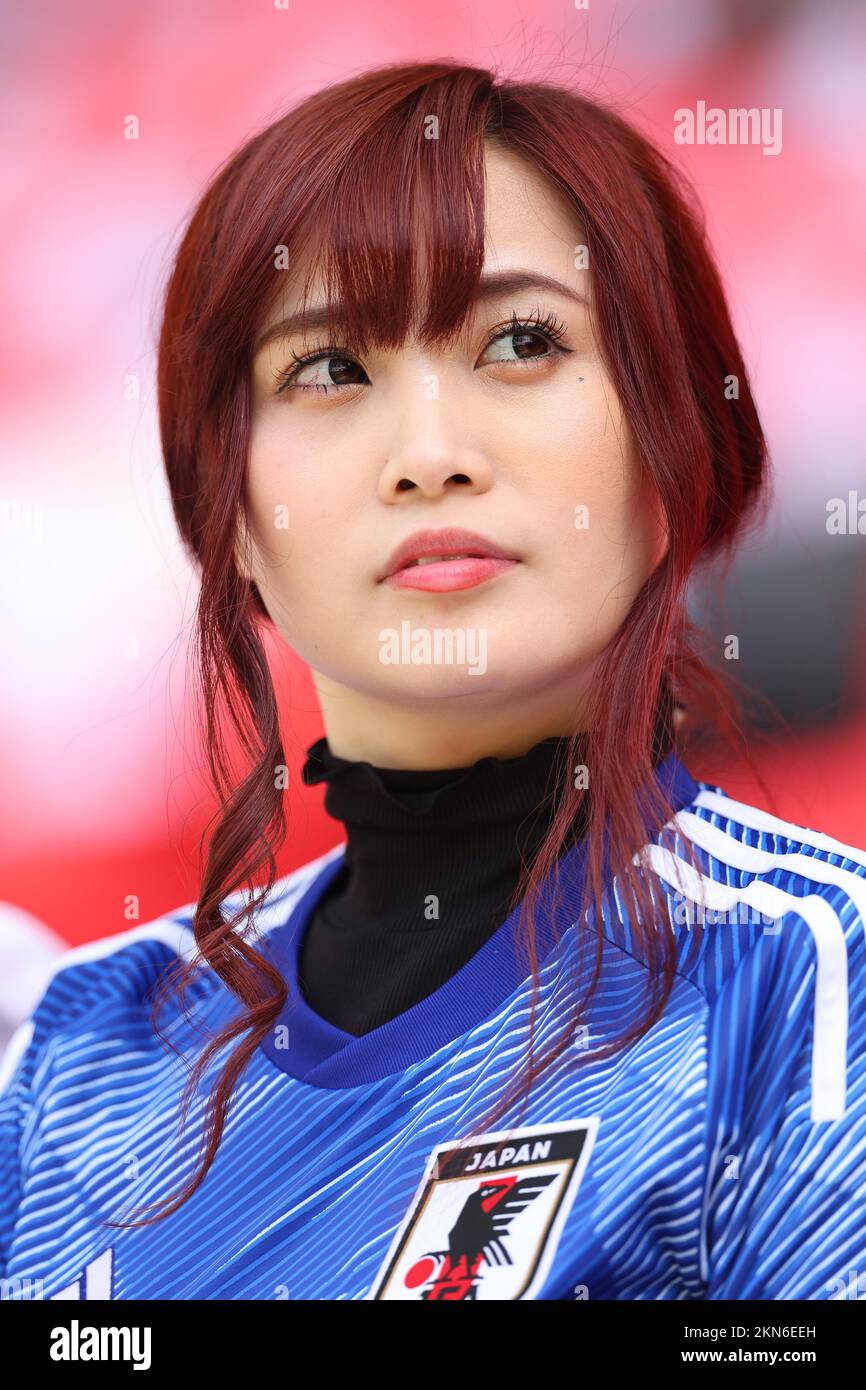 Al Rayyan, Qatar. 27th Nov, 2022. Japan fans (JPN) Football/Soccer : FIFA World Cup Qatar 2022 ...