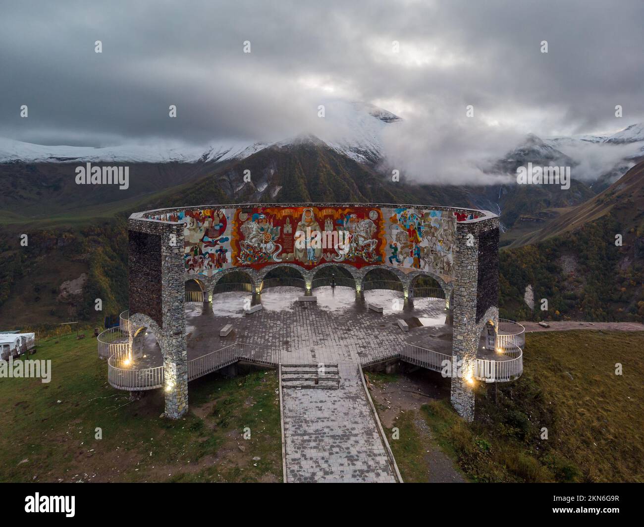 Aerial drone point view arch hi-res stock photography and images - Alamy