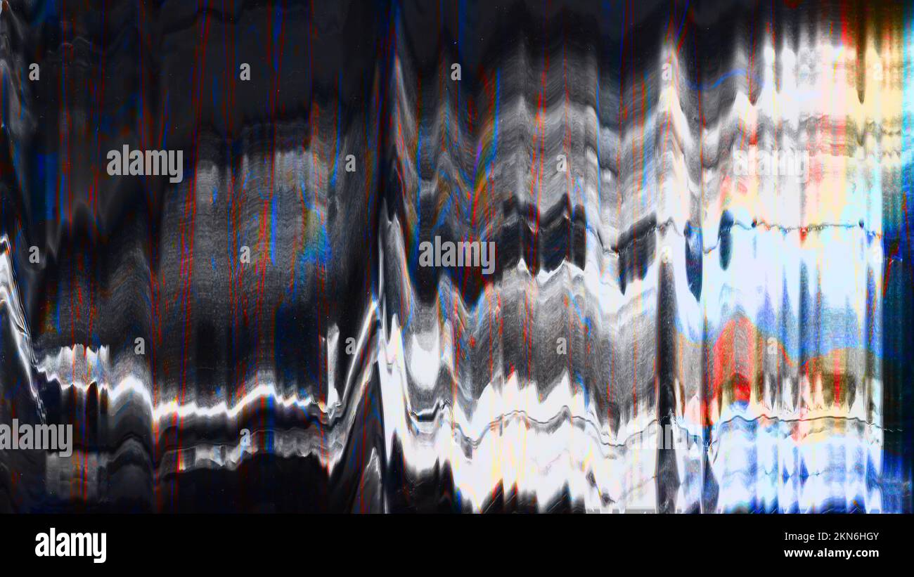 distorted display system breakdown glitch pattern Stock Photo - Alamy