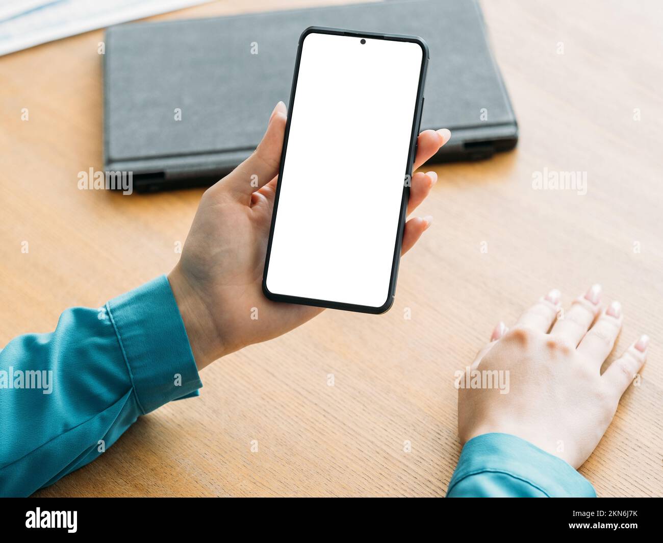 online conference office woman digital mockup Stock Photo - Alamy