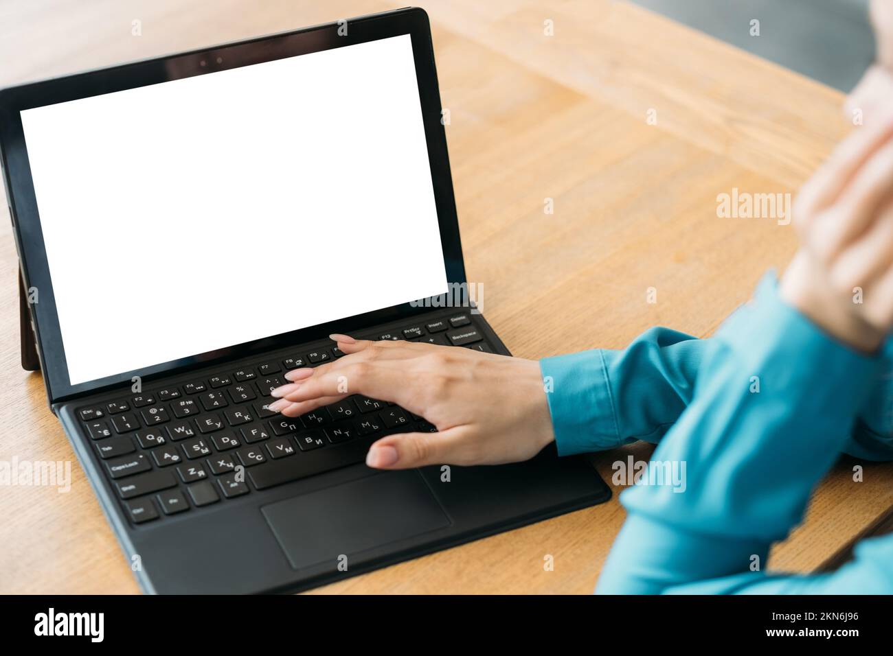 office work computer mockup digital technology Stock Photo - Alamy