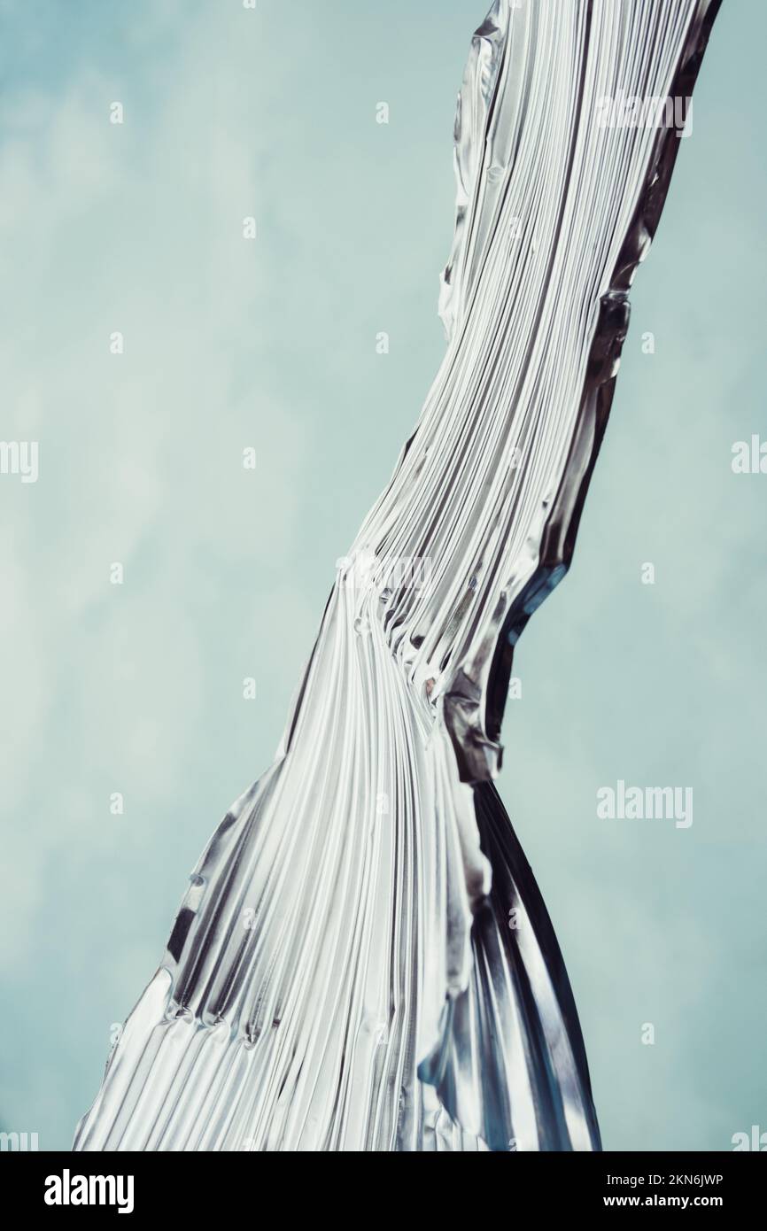 art piece abstract background ridged texture metal 3d render Stock ...