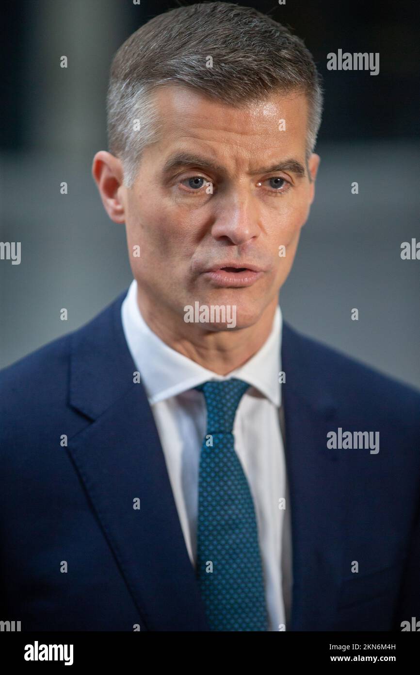 London, England, UK. 27th Nov, 2022. Secretary of State for Transport ...
