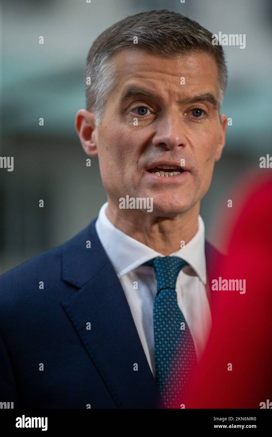 London, England, UK. 27th Nov, 2022. Secretary of State for Transport ...