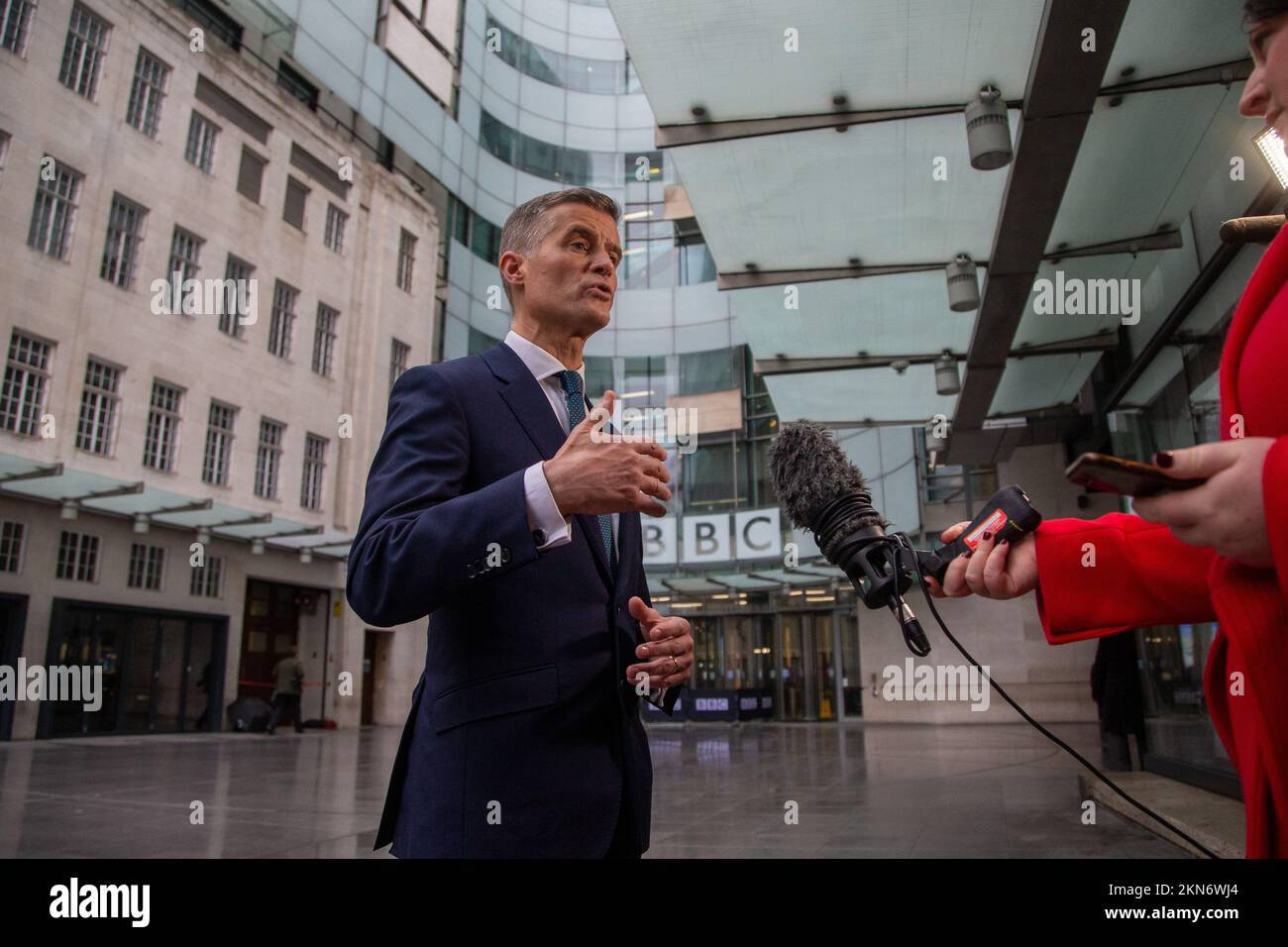 London, England, UK. 27th Nov, 2022. Secretary of State for Transport ...