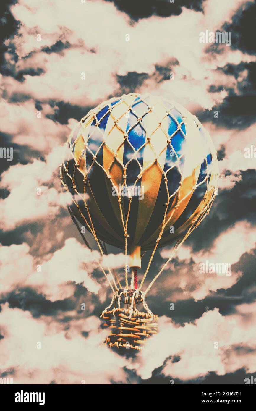 Hot air ballon artwork hi-res stock photography and images - Alamy