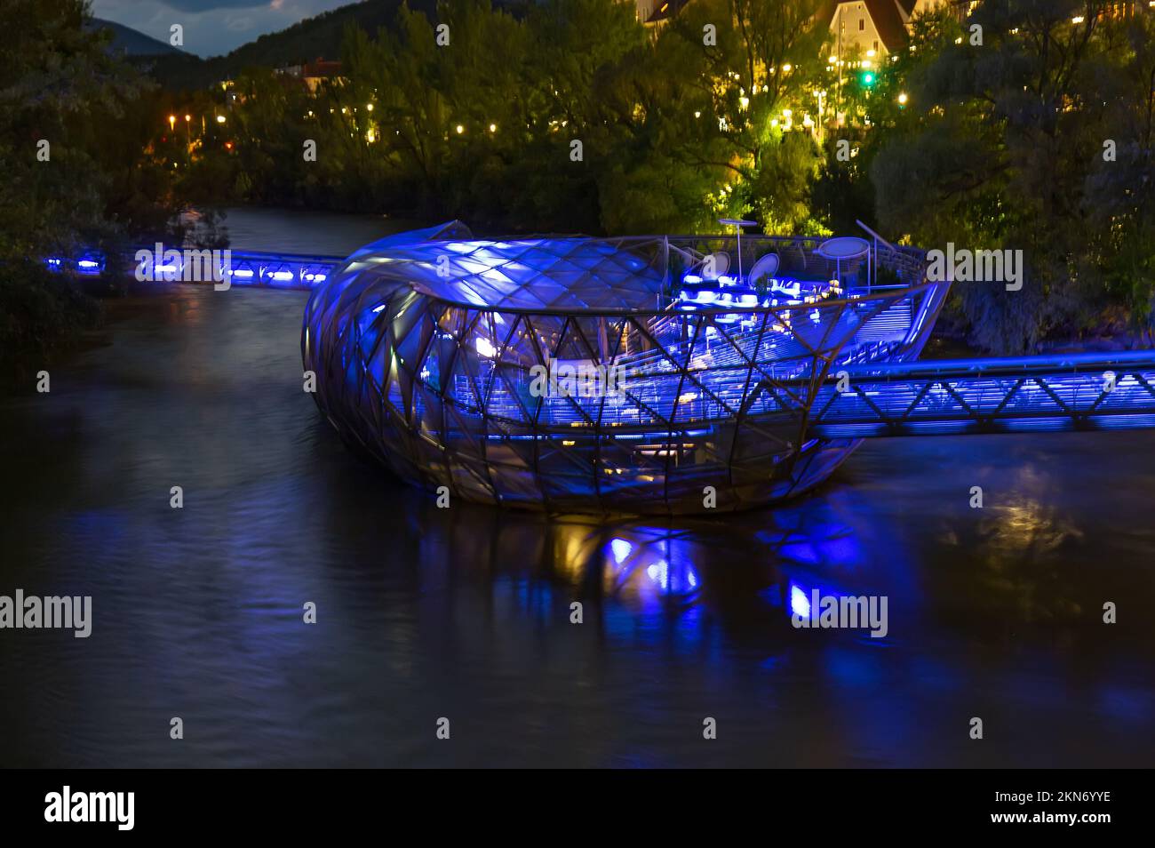 Murinsel bridge in graz austria hi-res stock photography and images - Alamy