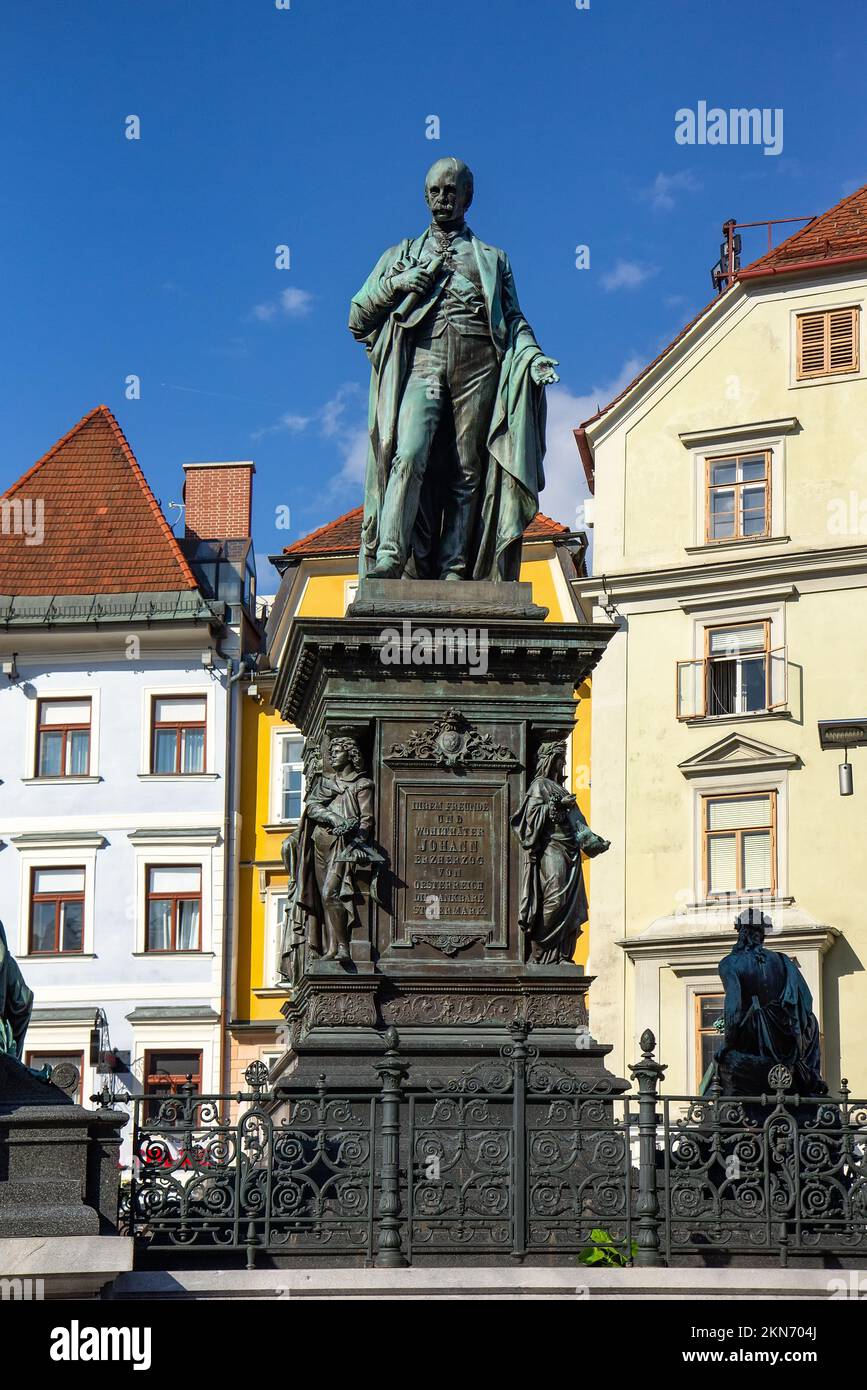 Archduke John of Austria statue in Graz, Austria - Austrian field ...
