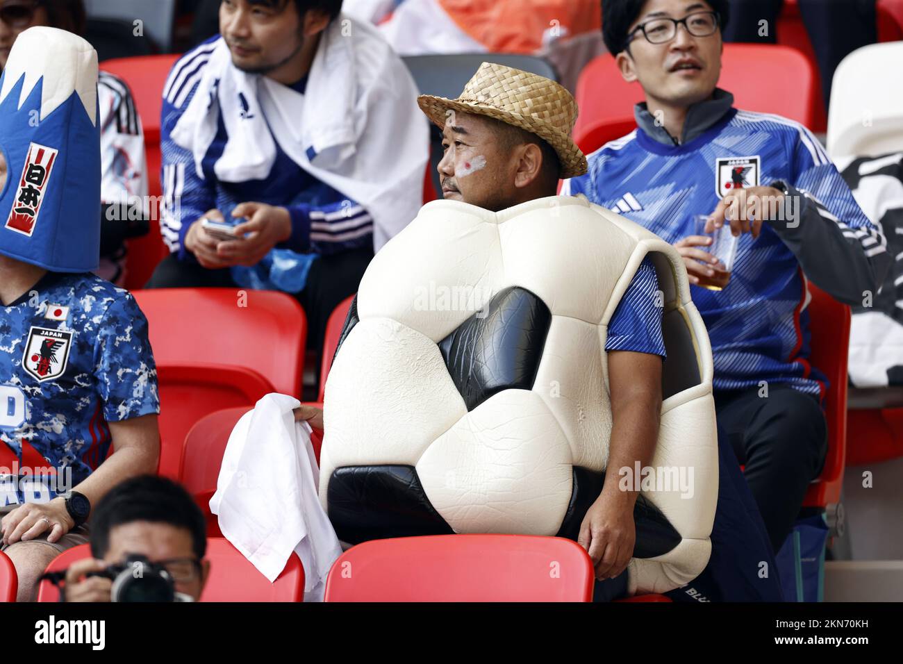 AL-RAYYAN - Supporter of Japan during the FIFA World Cup Qatar 2022 ...
