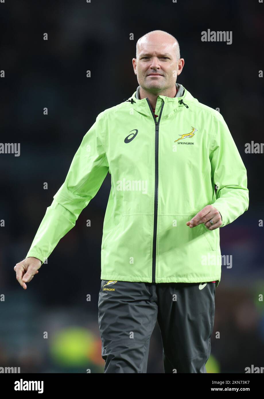 London ENGLAND - November 26: Jacques Nienaber Head Coach of South ...