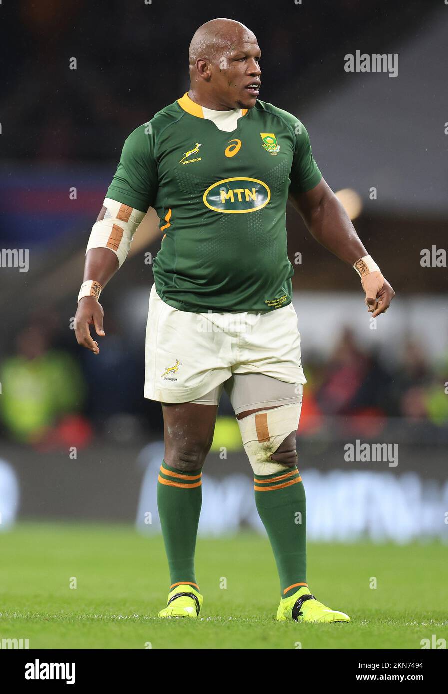 London ENGLAND - November 26: Bongi Mbonambi of South Africa during ...