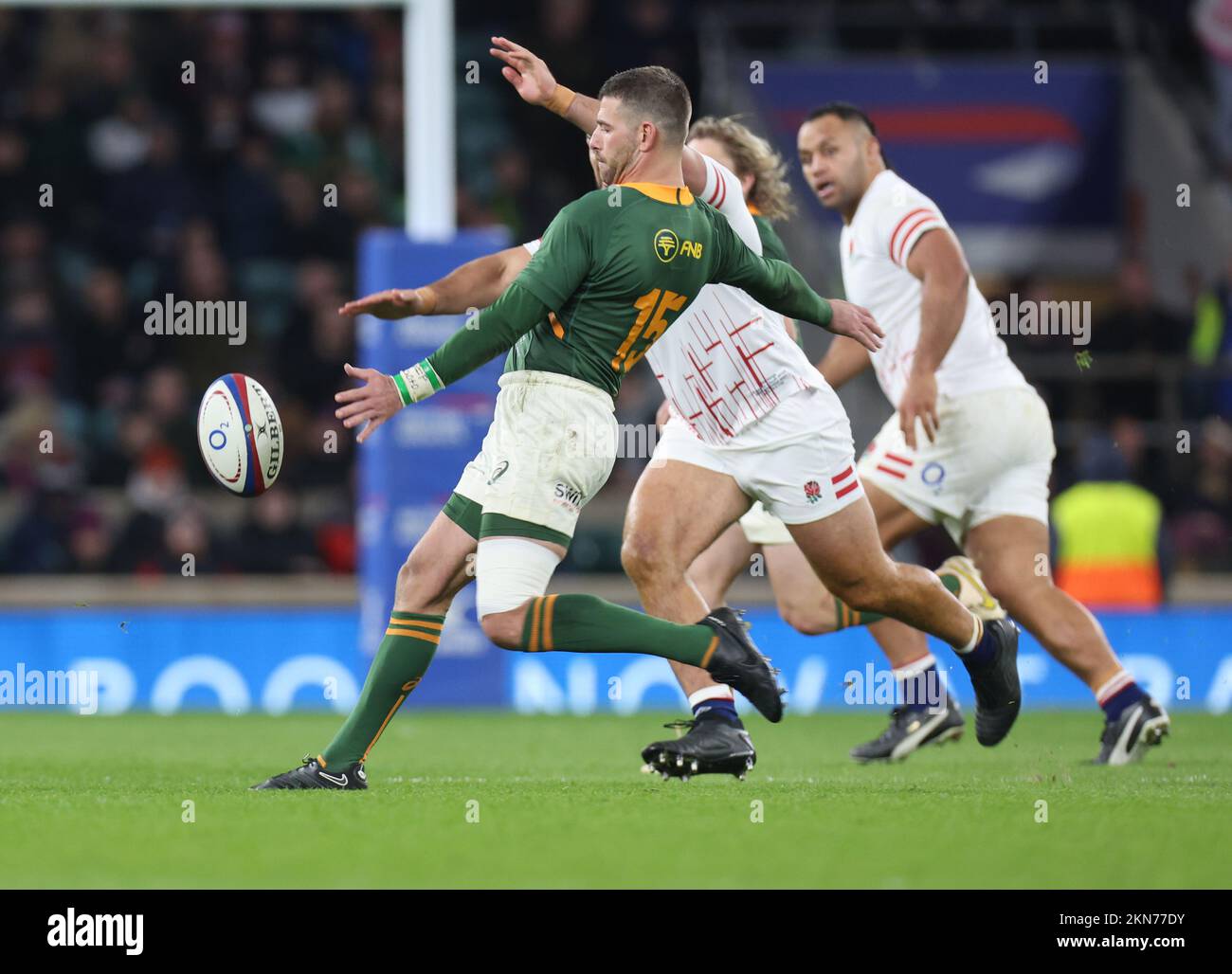 London ENGLAND - November 26: Willie Le Roux of South Africa during ...