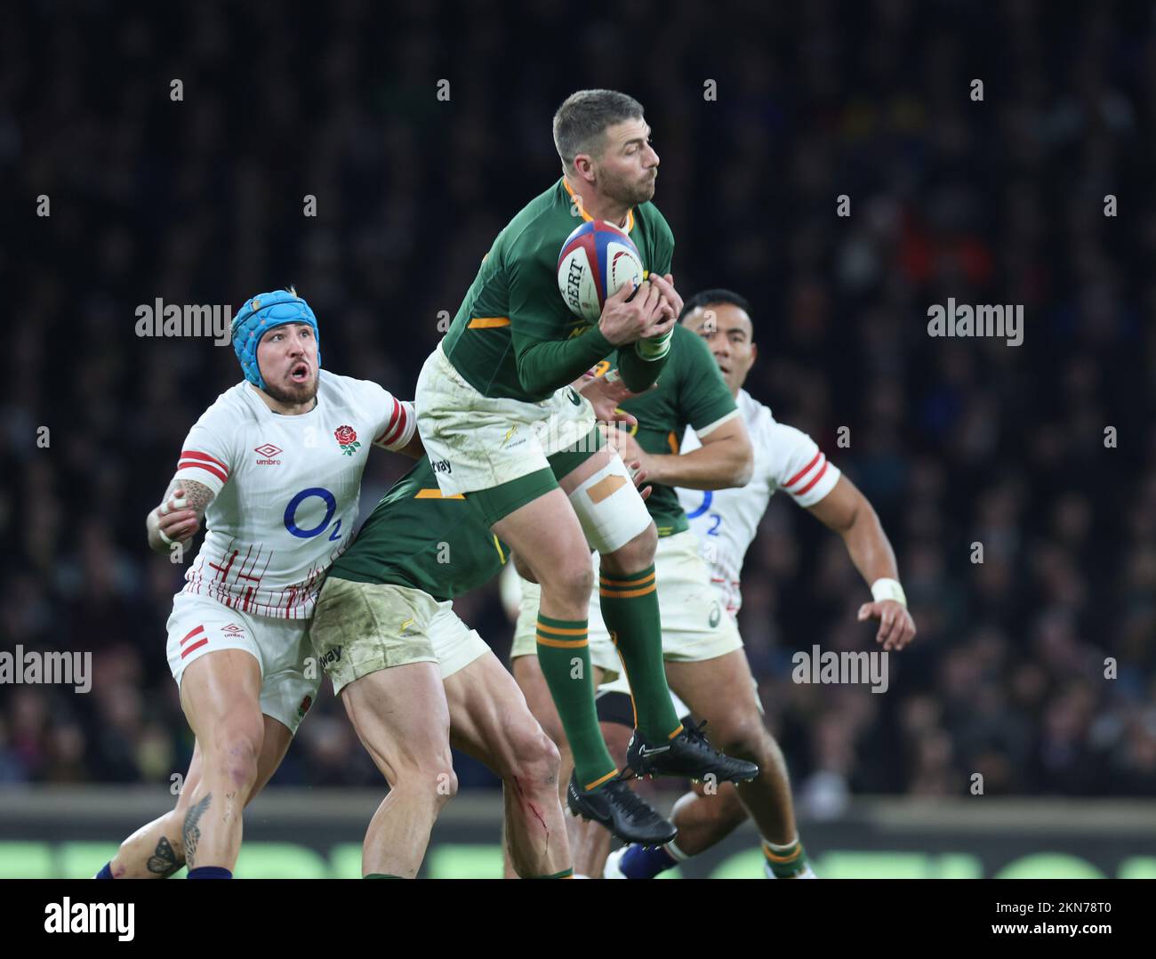 London ENGLAND - November 26: Willie Le Roux of South Africa during ...