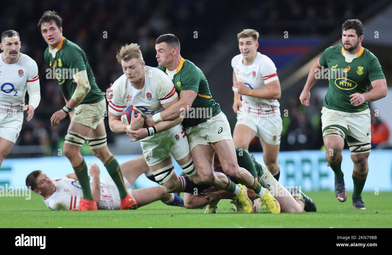 London ENGLAND - November 26: England's David Ribbans during Autumn ...