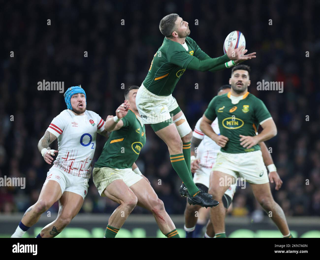 London ENGLAND - November 26: Willie Le Roux of South Africa during ...