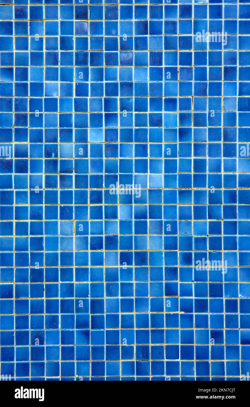 Blue tiles bathroom texture hi-res stock photography and images - Alamy