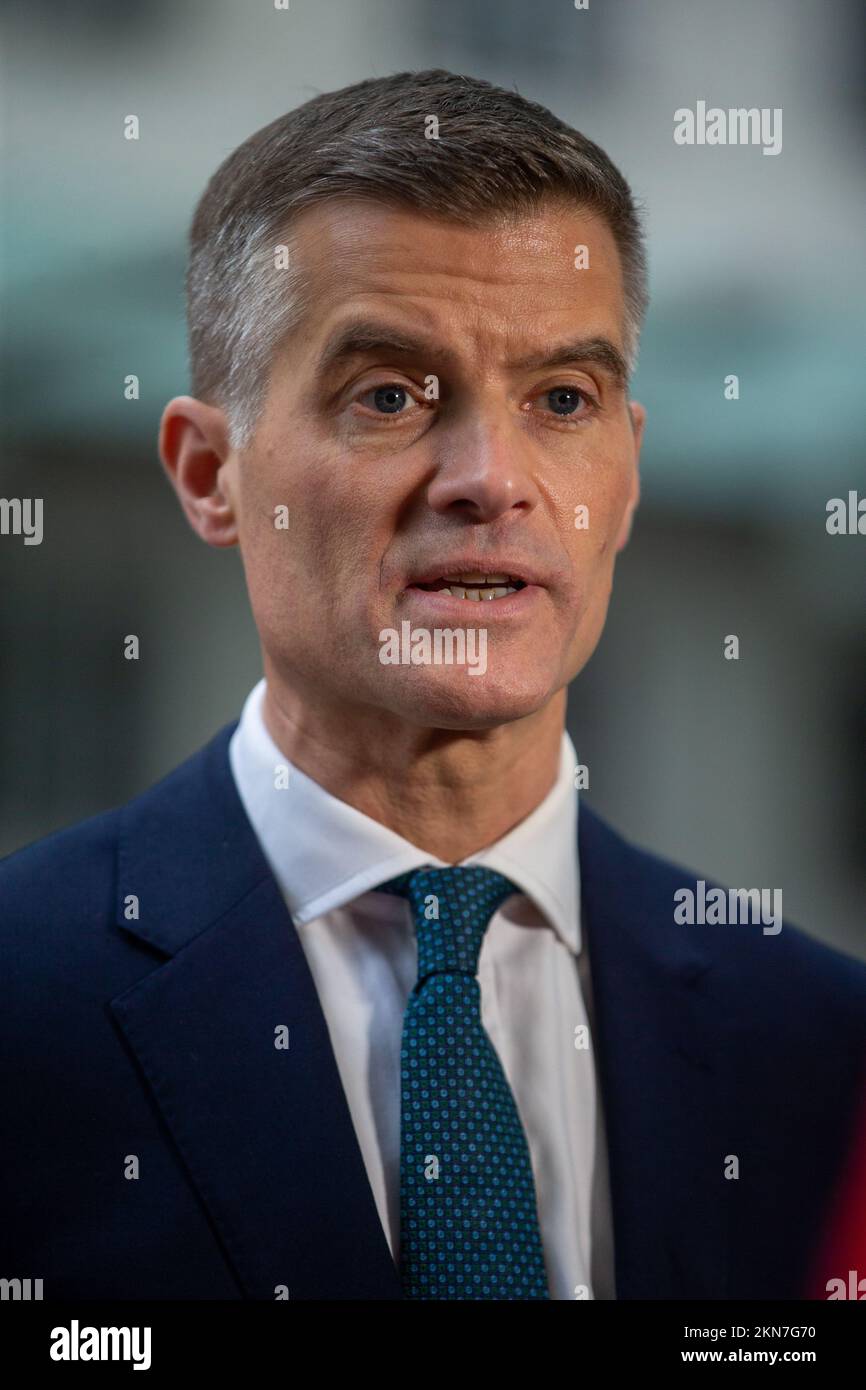 London, England, UK. 27th Nov, 2022. Secretary of State for Transport ...