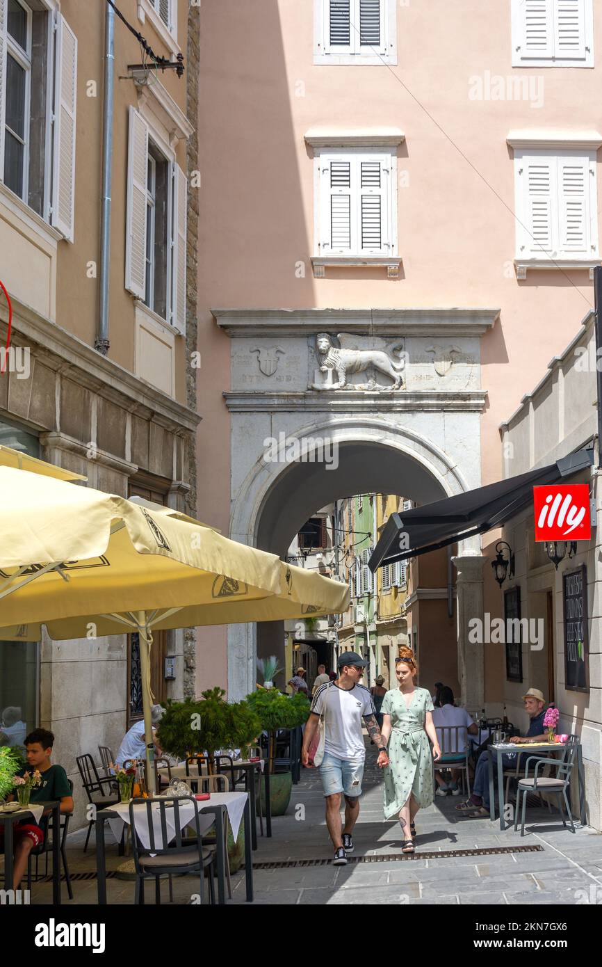 Porta Marciana, Gortanova ulica, Piran (Pirano), Slovene Istria ...