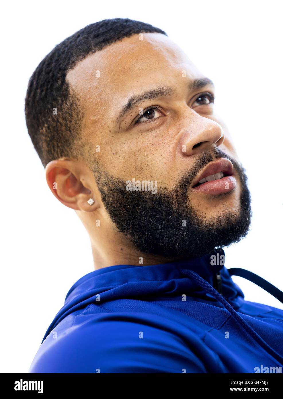 DOHA - Memphis Depay of Holland during a media meeting of the Dutch ...