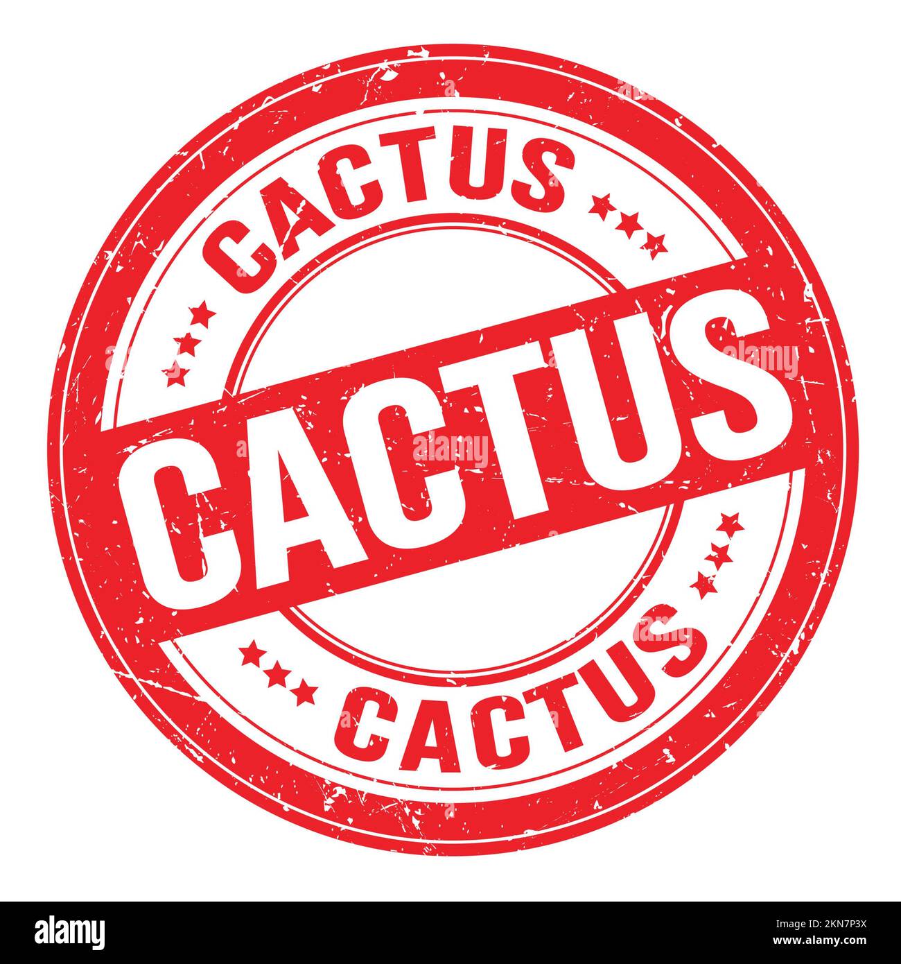 CACTUS text written on red round grungy stamp sign Stock Photo - Alamy