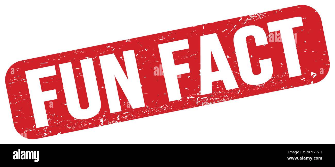 FUN FACT text written on red grungy stamp sign Stock Photo - Alamy