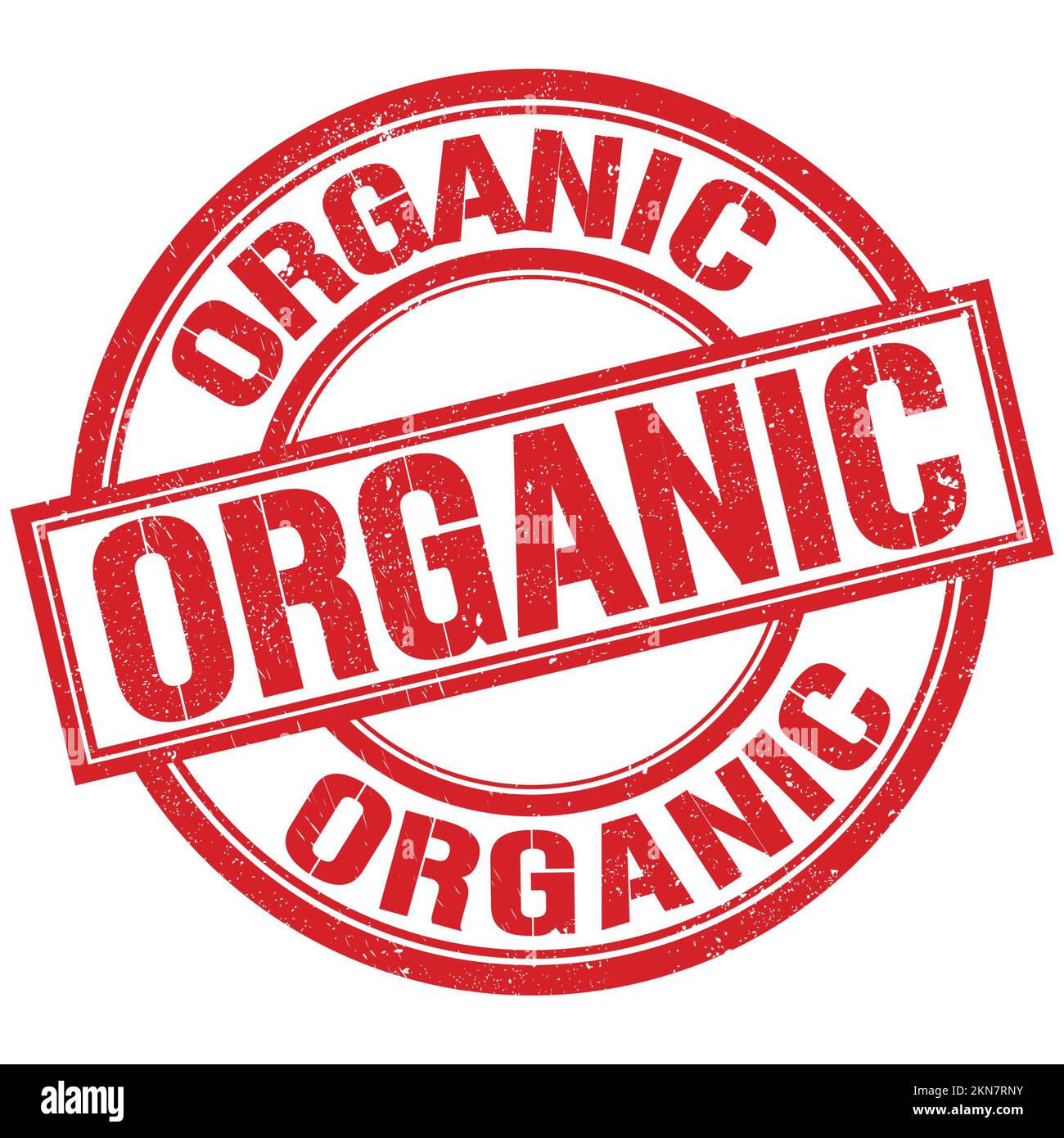 ORGANIC text written word on red round stamp sign Stock Photo - Alamy