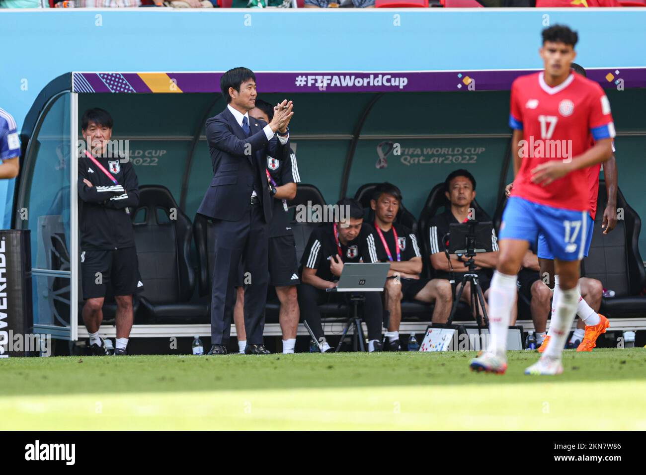 Al Rayyan, Qatar. 27th Nov, 2022. Hajime Moriyasu head coach (JPN ...