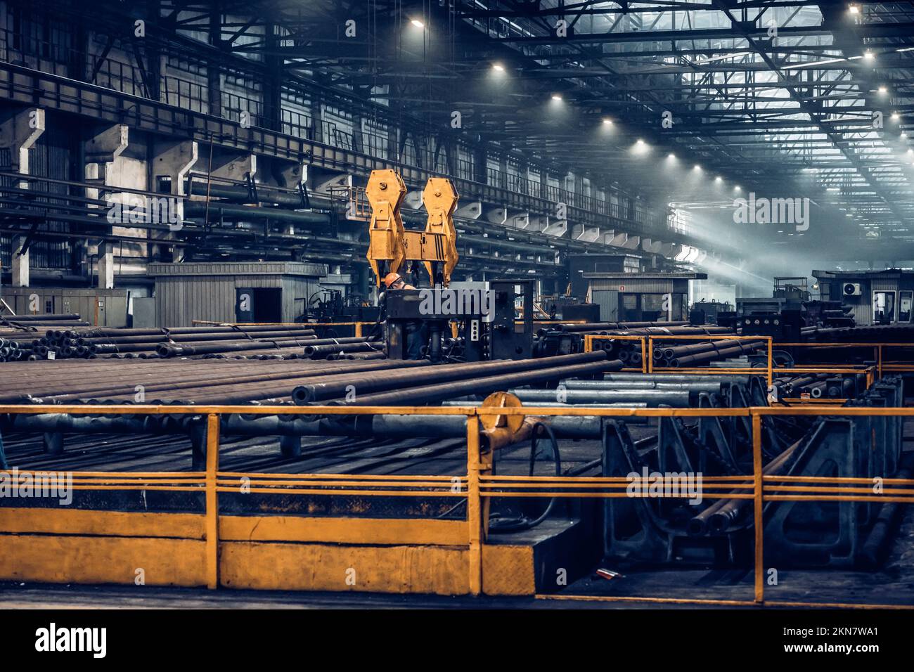 Iron and Steel Factory or Pipe Mill located in Taganrog South of Russia ...