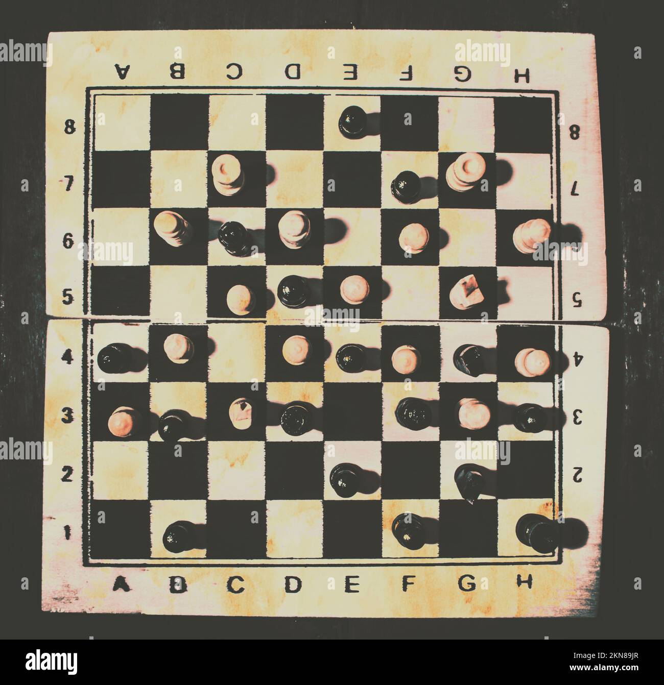 Top down view chess board hi-res stock photography and images - Alamy