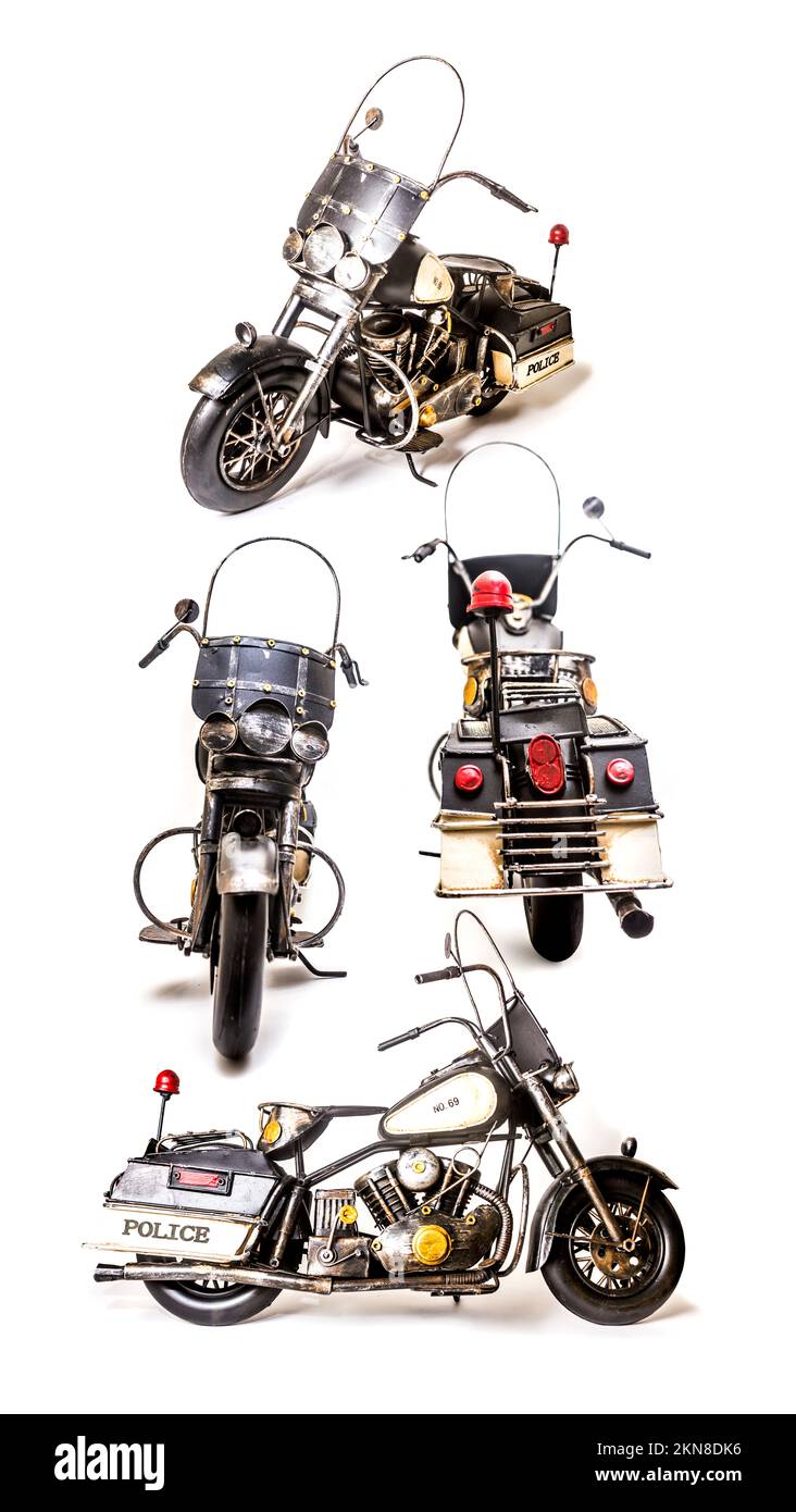 Police officer on motorbike in Cut Out Stock Images & Pictures - Alamy