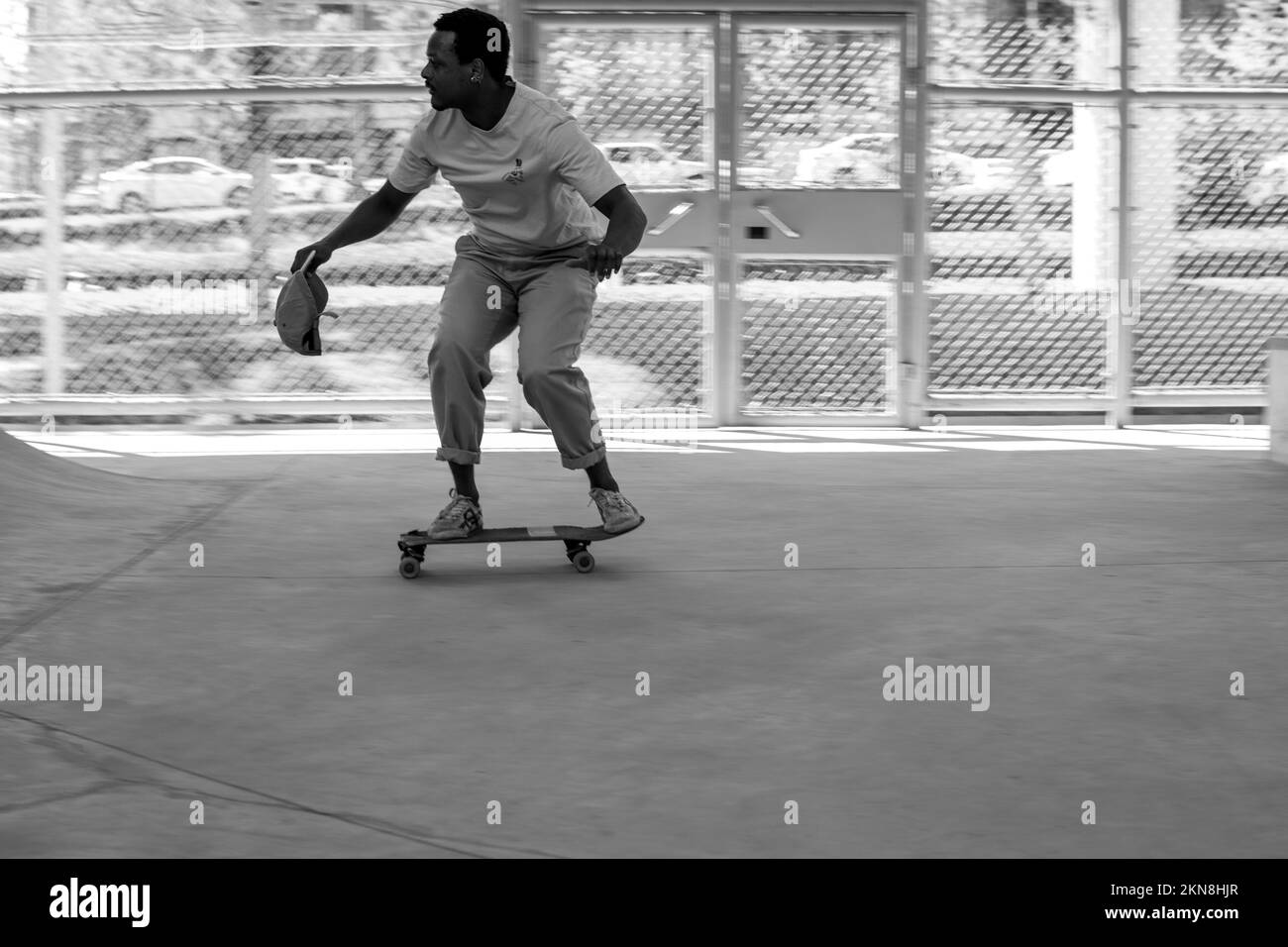 man skating in the skatepark Stock Photo - Alamy