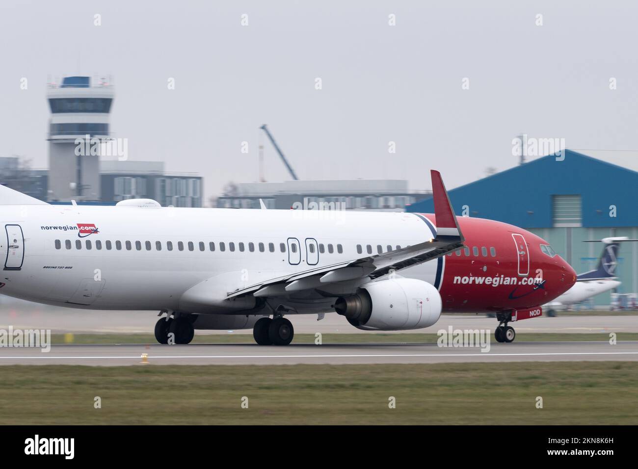 Boeing 737-8Q8 of Norwegian Air Lines in Gdansk, Poland © Wojciech ...
