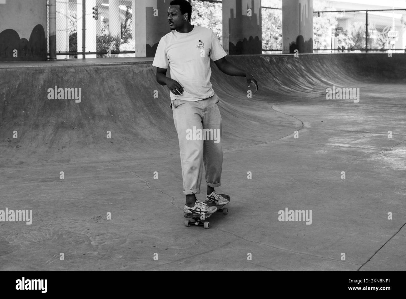 man skating in the skatepark Stock Photo - Alamy