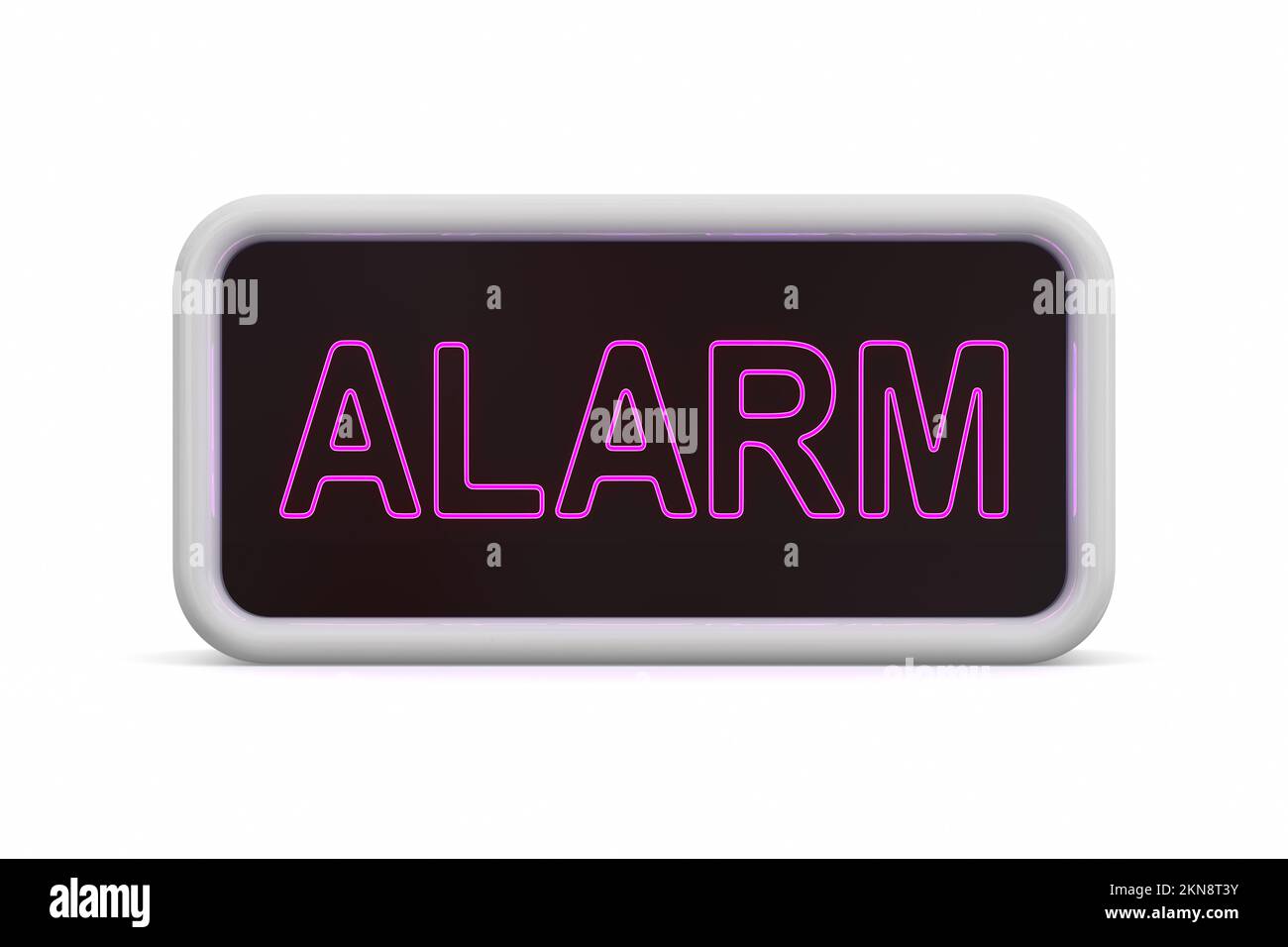 sign alarm on white background. Isolated 3D illustration Stock Photo ...