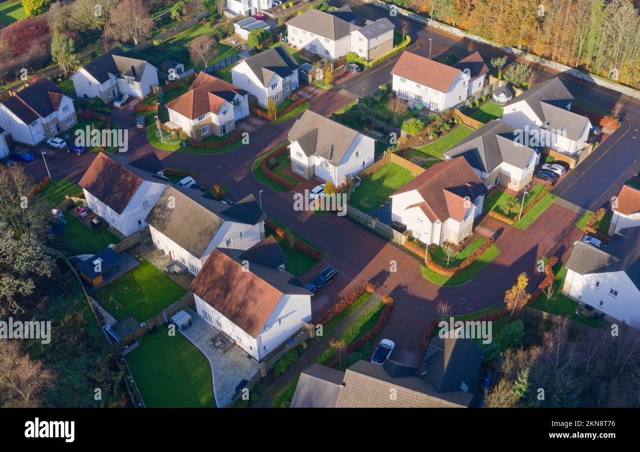 New housing development building houses for increased demand in rural ...