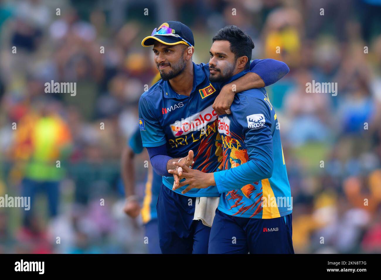 Kandy, Sri Lanka. 27th November 2022. Sri Lankan cricketer Dhananjaya ...