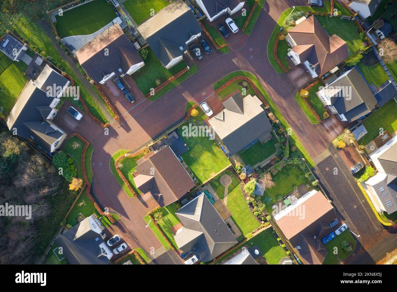 New housing development building houses for increased demand in rural ...