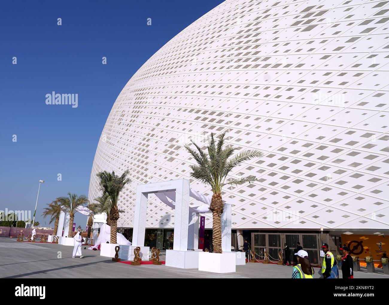 General view outside the ground ahead of the FIFA World Cup Group F ...