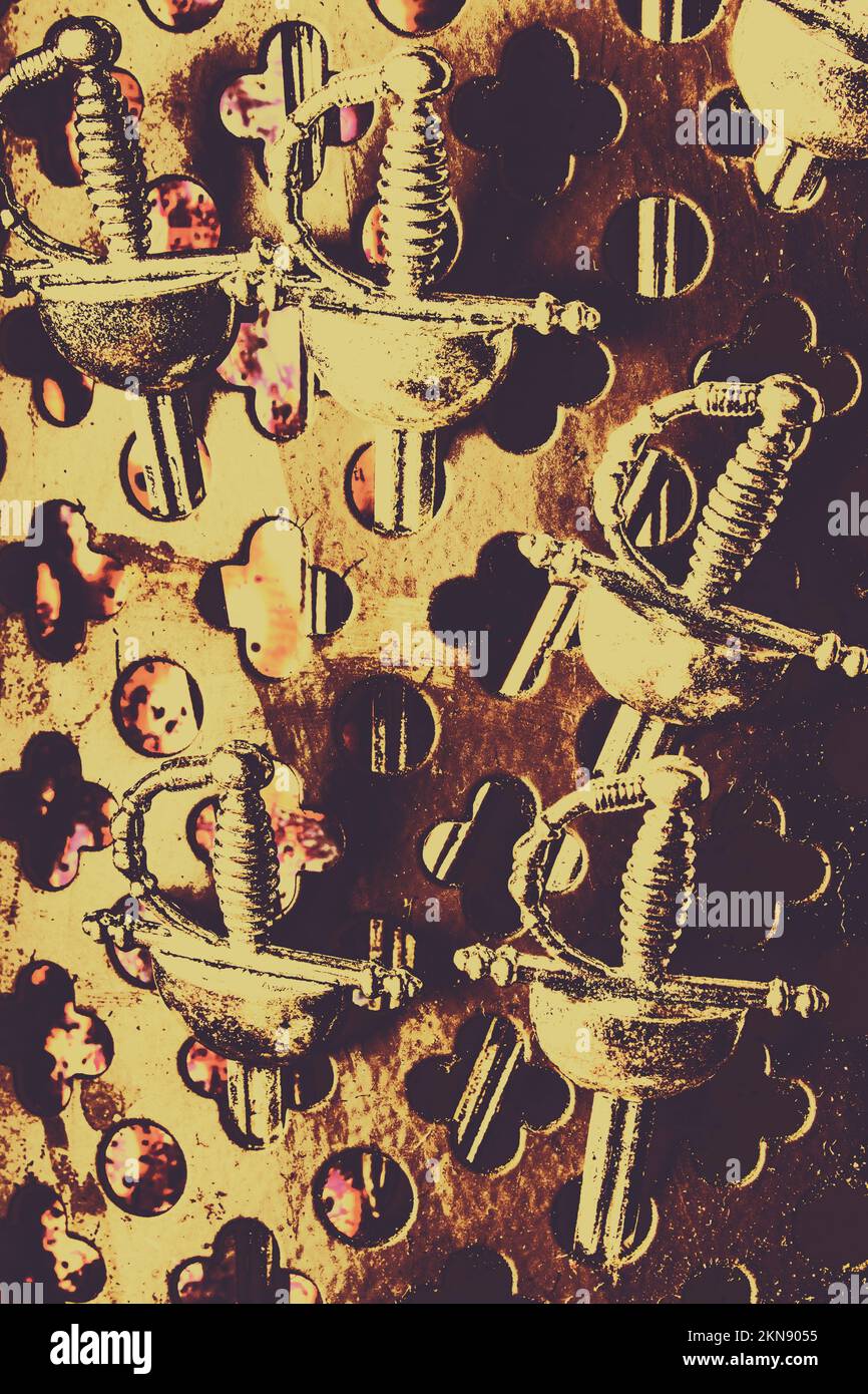 Vintage still life ancient sword hi-res stock photography and images ...