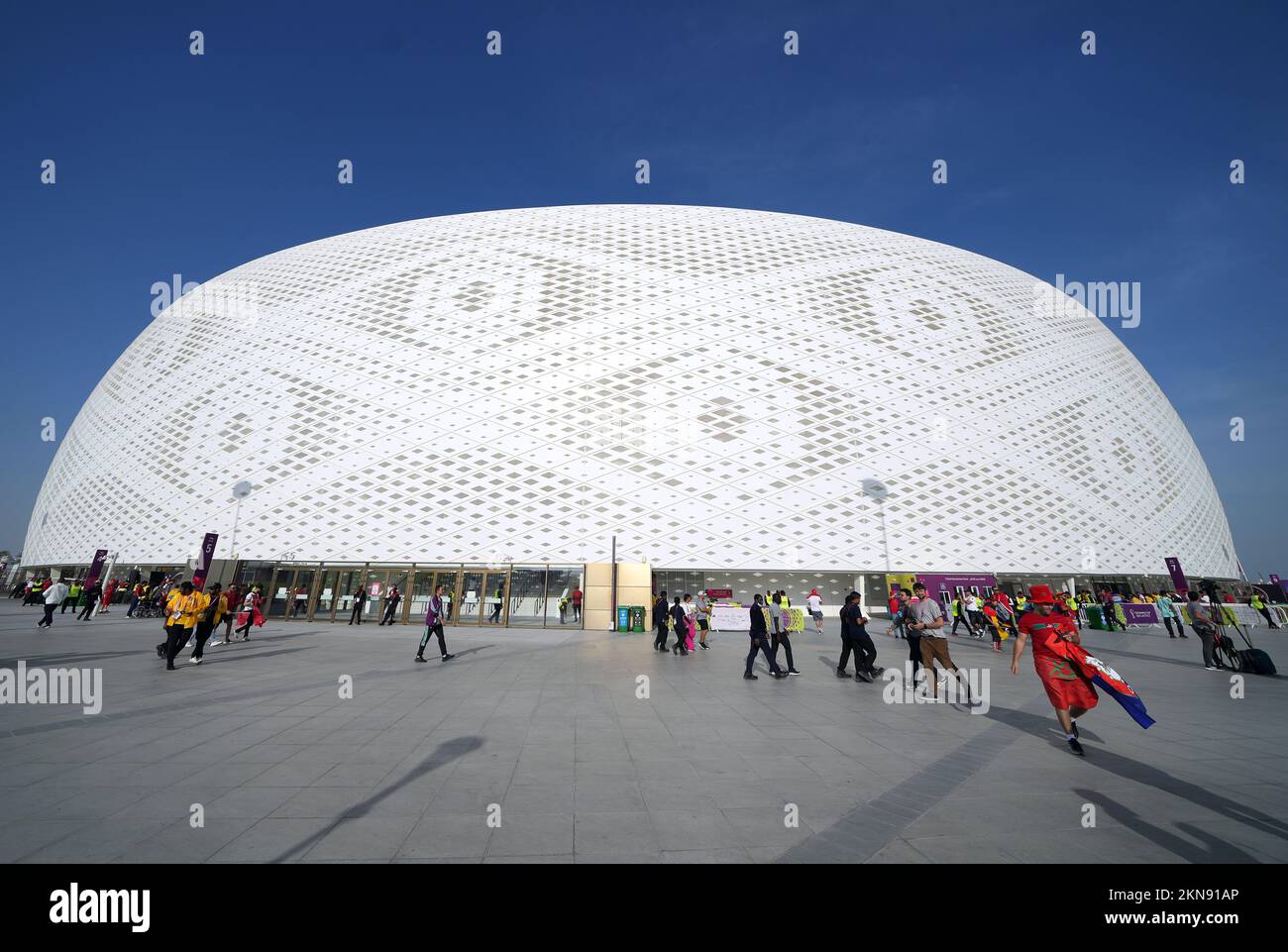 General view outside the ground ahead of the FIFA World Cup Group F ...